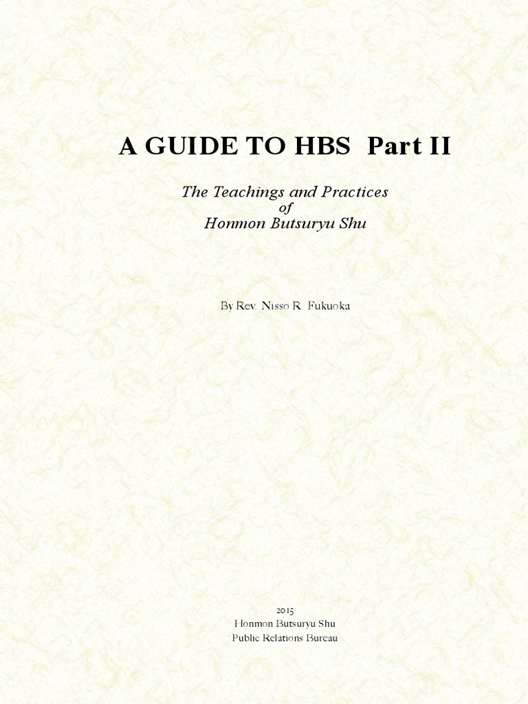 Guide To HBS Part2 | PDF | Lotus Sutra | Mahayana