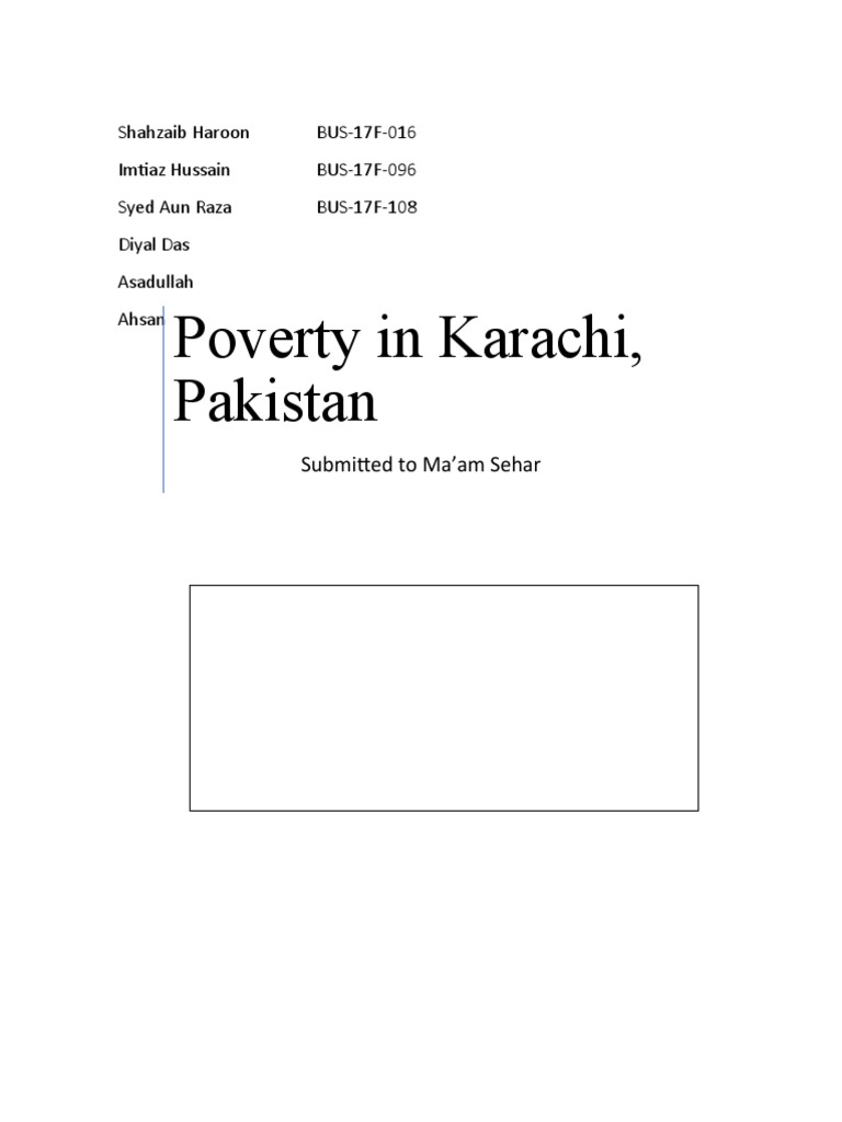 Poverty Assignment | PDF | Poverty | Poverty & Homelessness