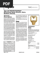 Directional Spray Nozzles, Open: Type D3 Protectospray@ - L/2" NPT ...