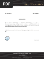 Turnover Declaration Letter Form | PDF | Taxes | Signature