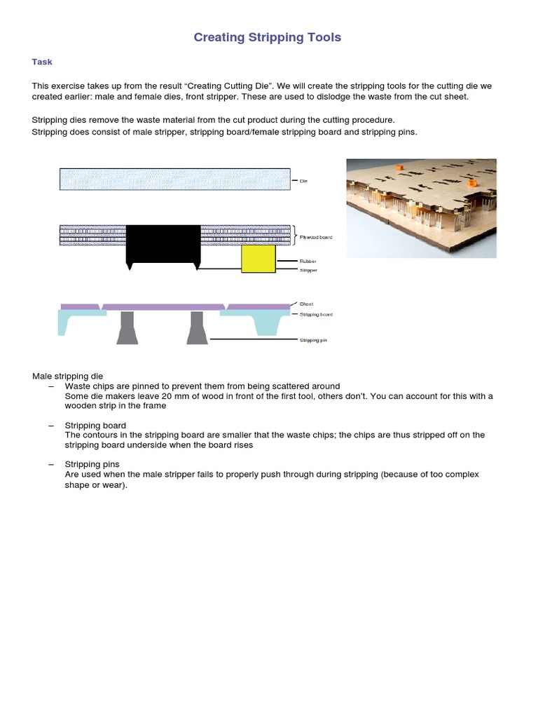 Creating Stripping Tools for Dies | PDF | Industrial Processes