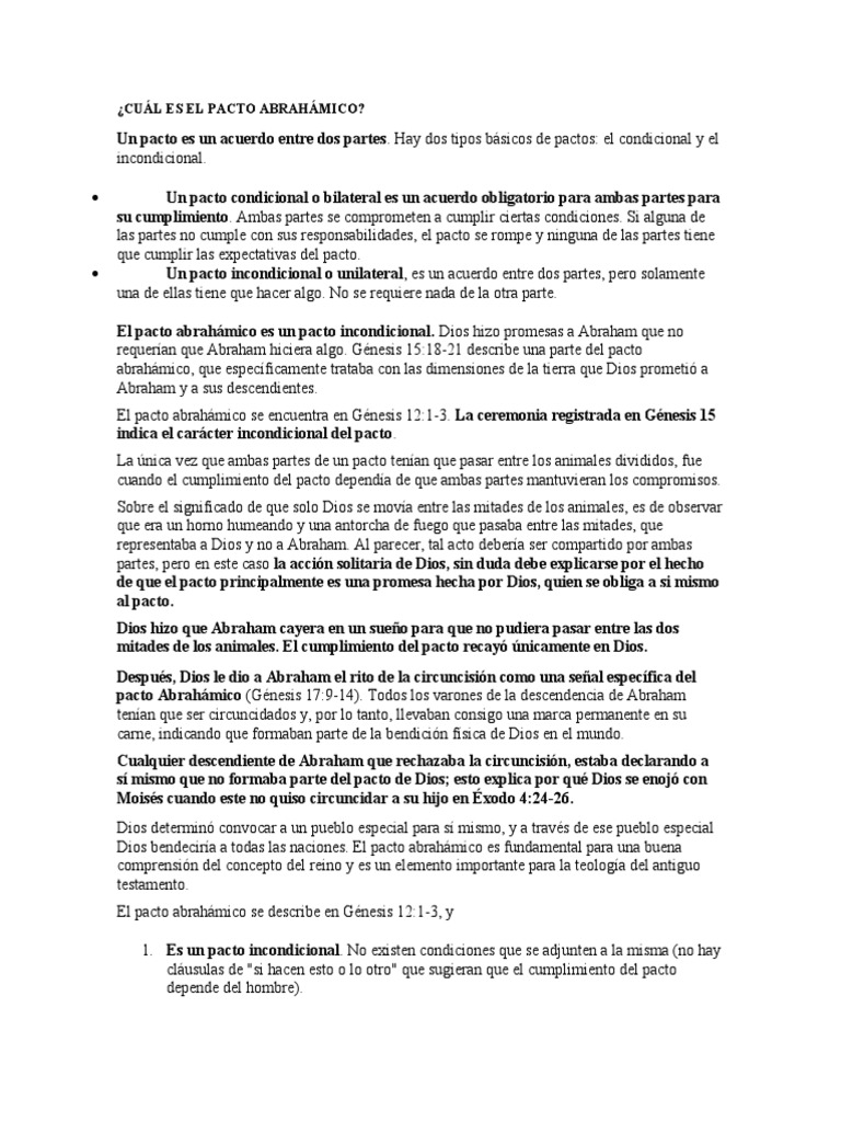 El Pacto Abrahámico: Promesas y Significado | PDF | Abrahán | Circuncisión