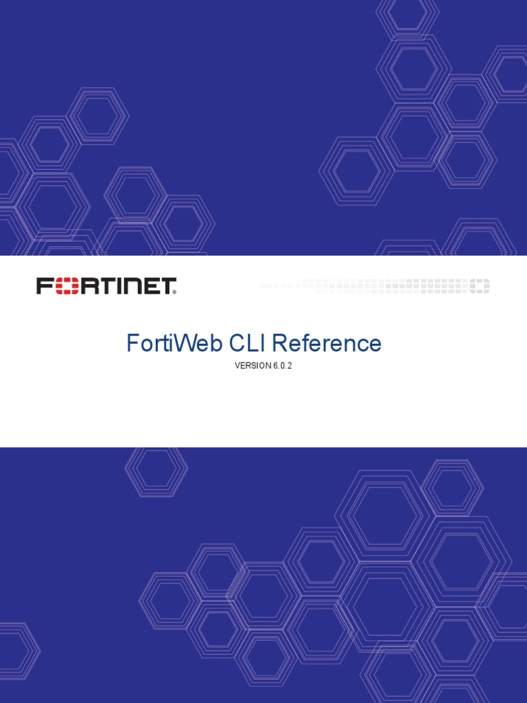 Fortiweb v6.0.2 Cli Reference | PDF | Command Line Interface | Software