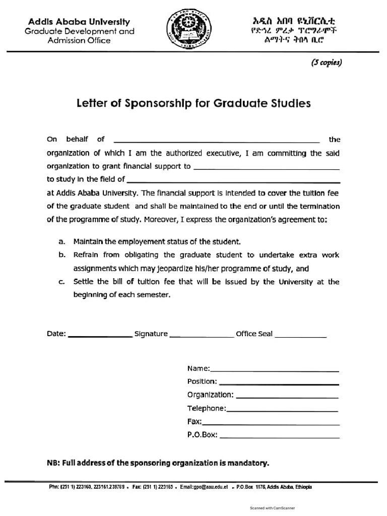 Ame AAU Sponsorship Letter - 1 | PDF