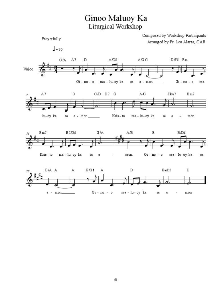 Ginoo Maluoy Ka | PDF