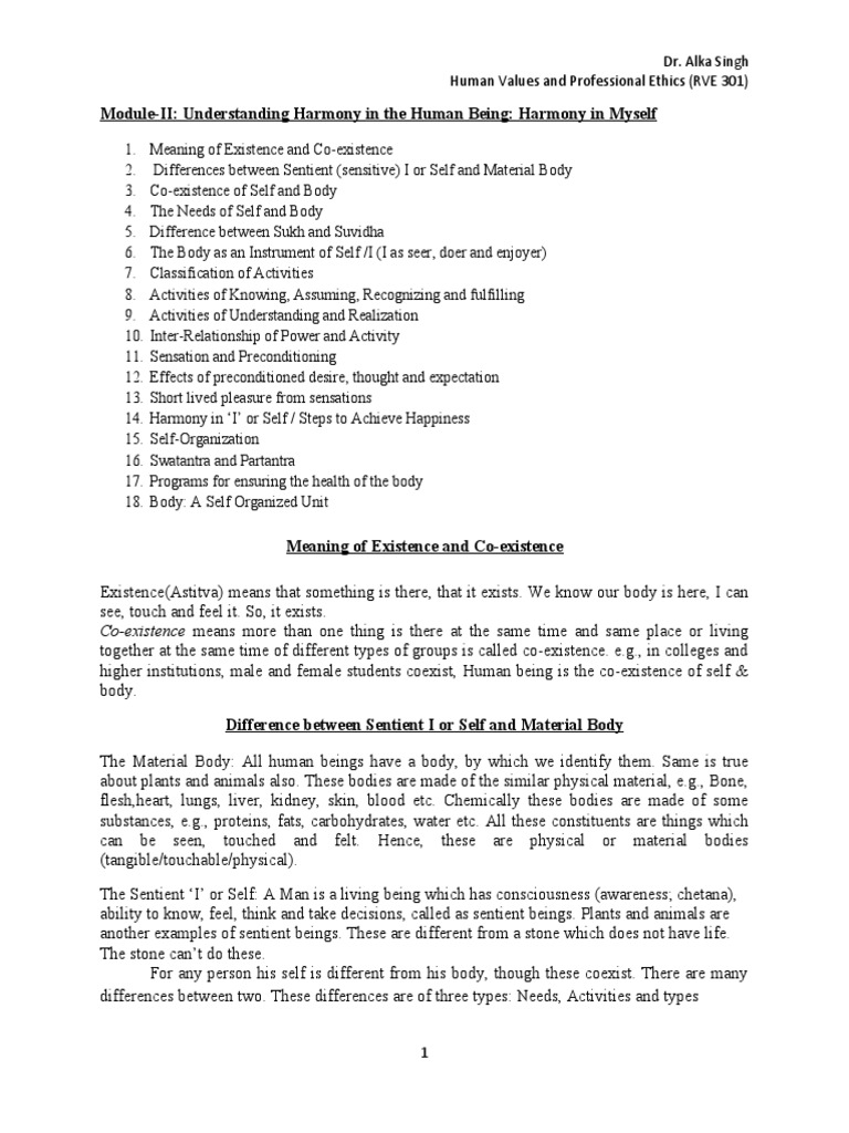 Unit II Hvpe Rve 301 | PDF | Pleasure | Senses