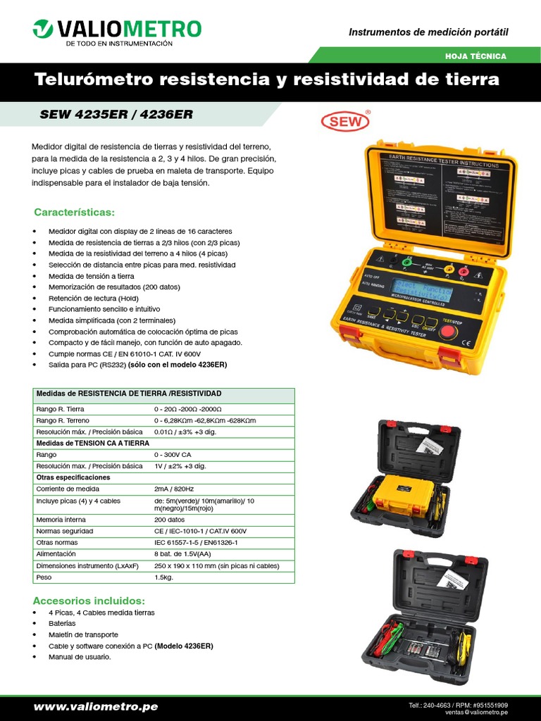 Telurometro 4235ER 4236ER | PDF | Ingeniería Informática | Informática