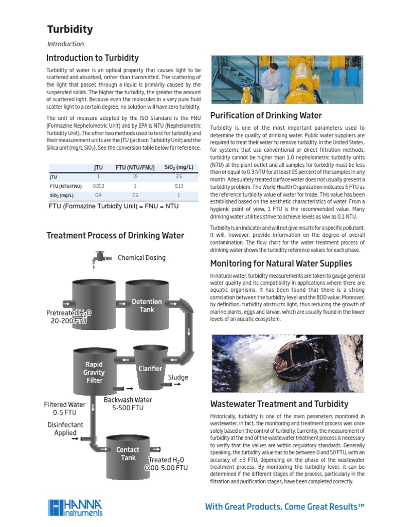 Turbidity Introduction | PDF | Applied And Interdisciplinary Physics ...