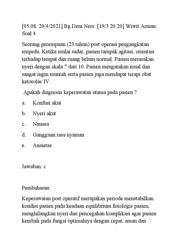 Contoh Soal BG Deni | PDF