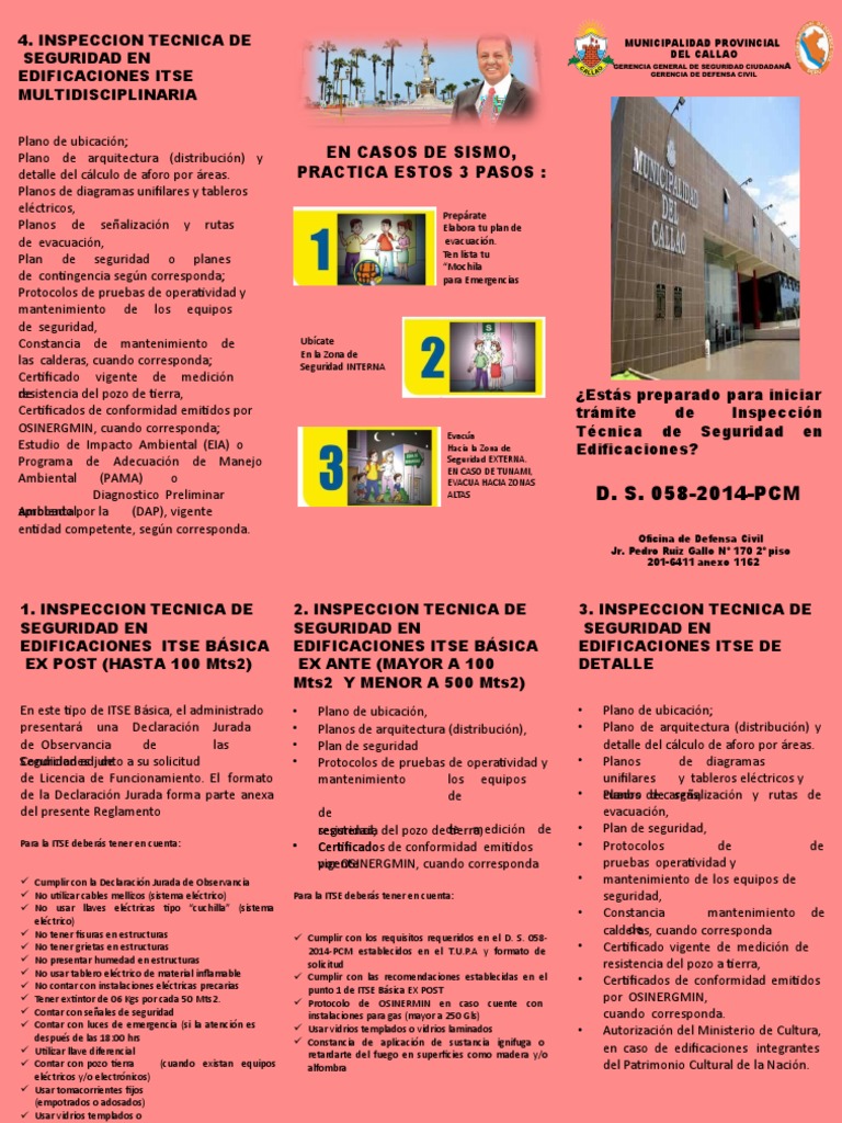 Triptico Requisitos Itse - Meta 23 | PDF