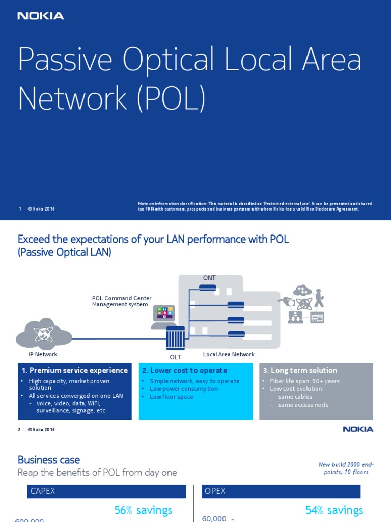 Passive Optical Local Area Network (POL) | PDF | Computer Network ...