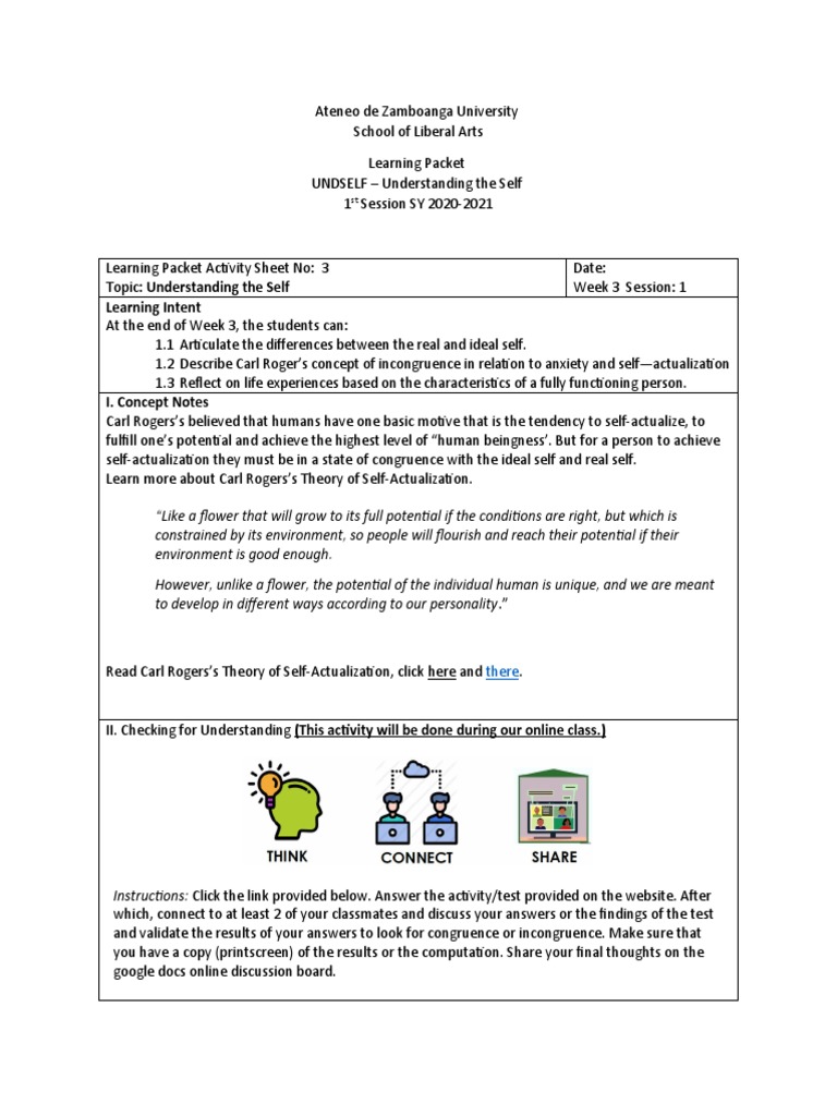 Understanding the Self: Applying Carl Rogers's Theory of Congruence and ...