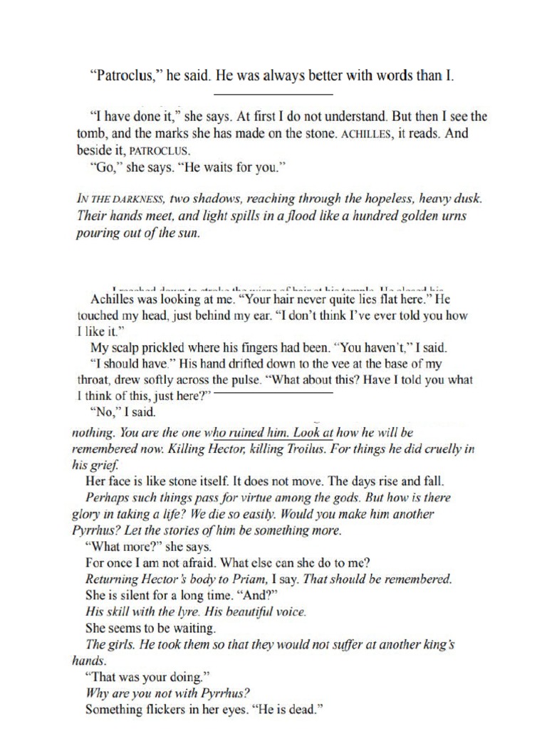 The Song of Achilles | PDF