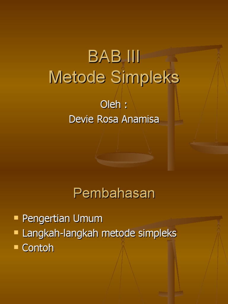 3 Metode Simpleks | PDF