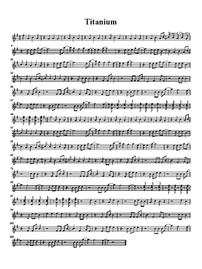 Titanium: David Guetta | PDF | Songs Written | Song Recordings Produced