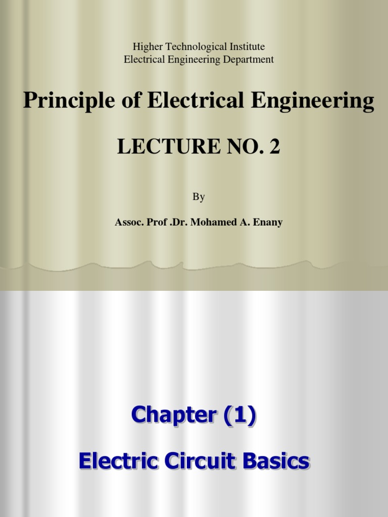 Principle of Electrical Engineering: Lecture No. 2 | Download Free PDF ...