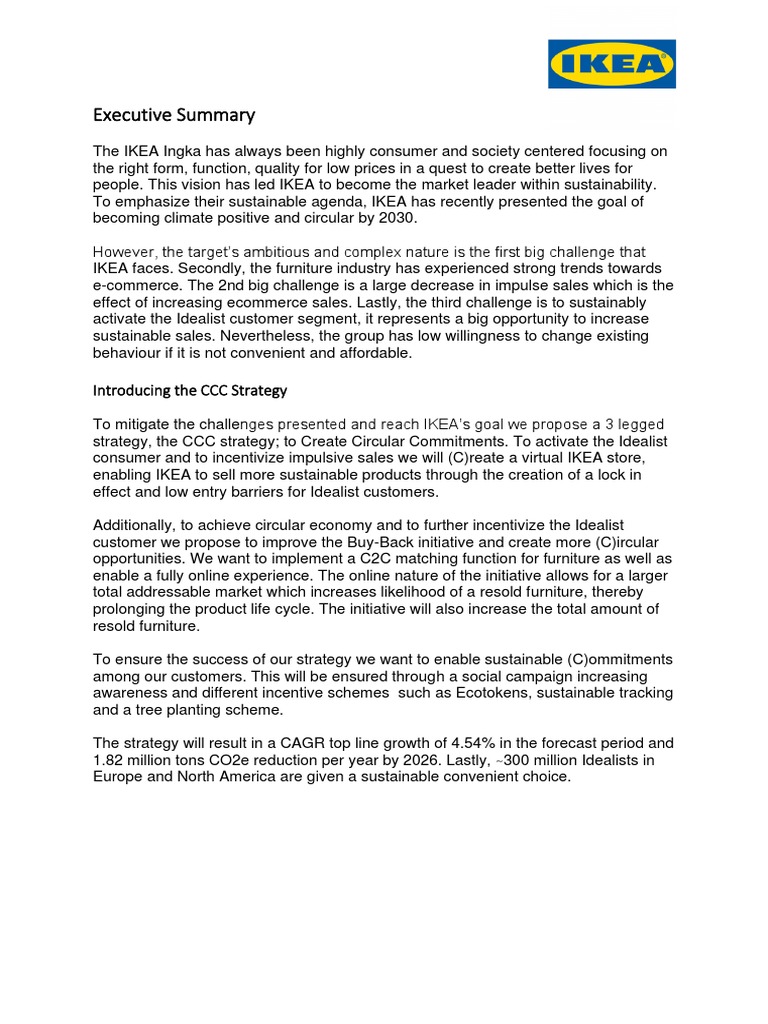 Executive Summary: Introducing The CCC Strategy | PDF | Sustainability ...