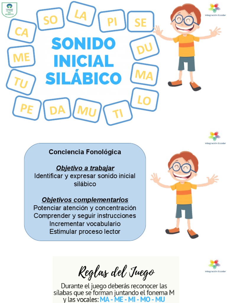 Sonido Inicial Silábico Fonema M | PDF | Sílaba | Escritura