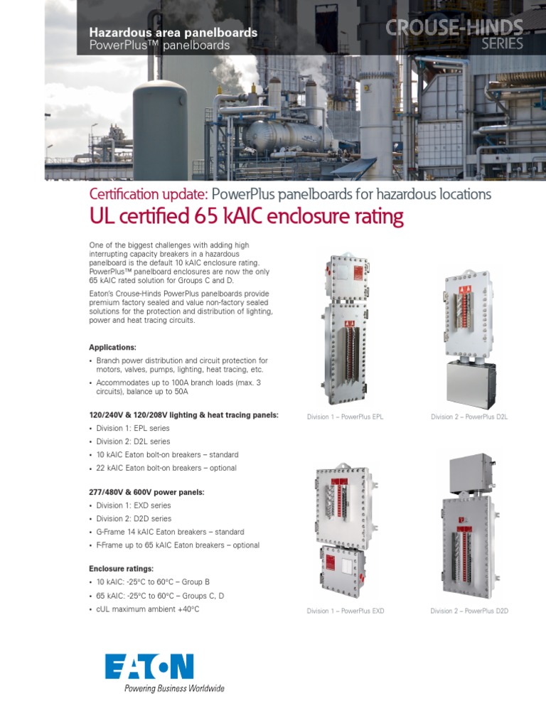 UL Certifi Ed 65 kAIC Enclosure Rating | PDF | Electrical Engineering ...