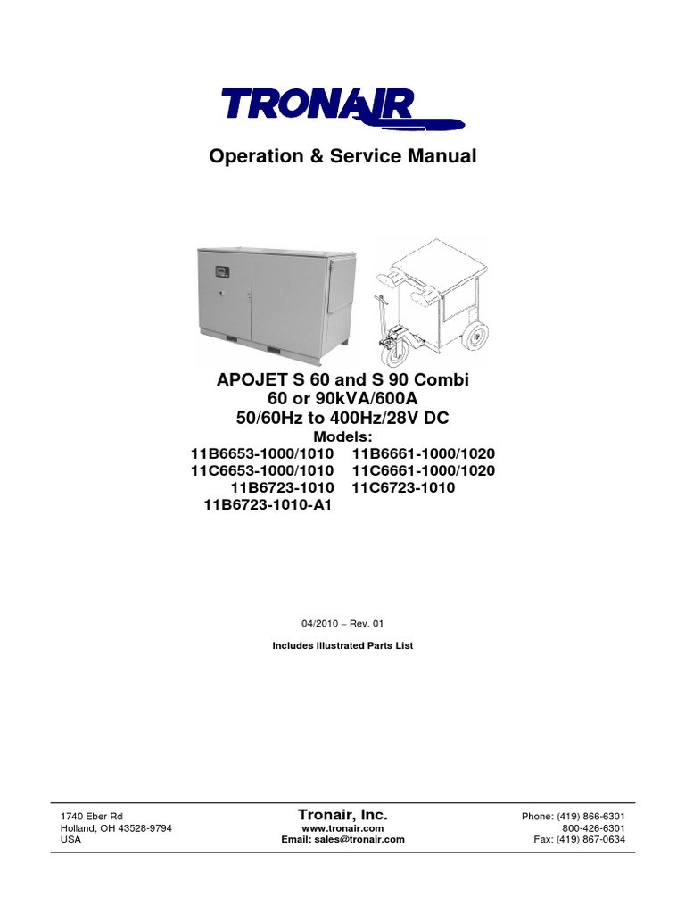 Tronair Rectificadores 50-60Hz PN 11B6653-1000-1010 | PDF | Power ...