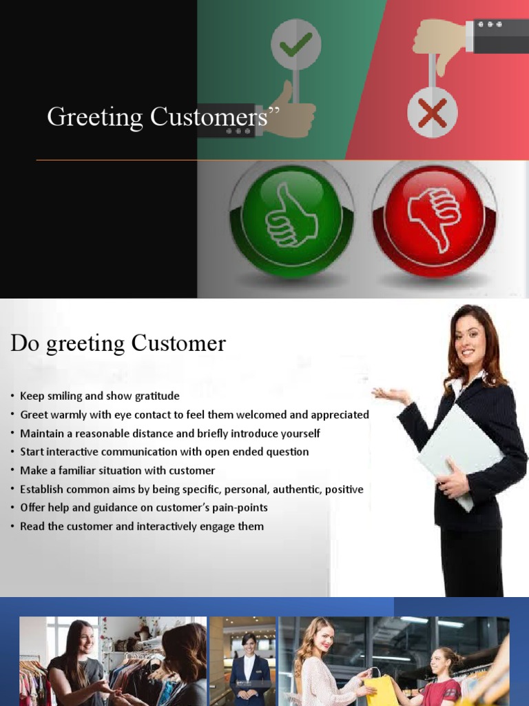 Customer Greeting Best Practices | PDF