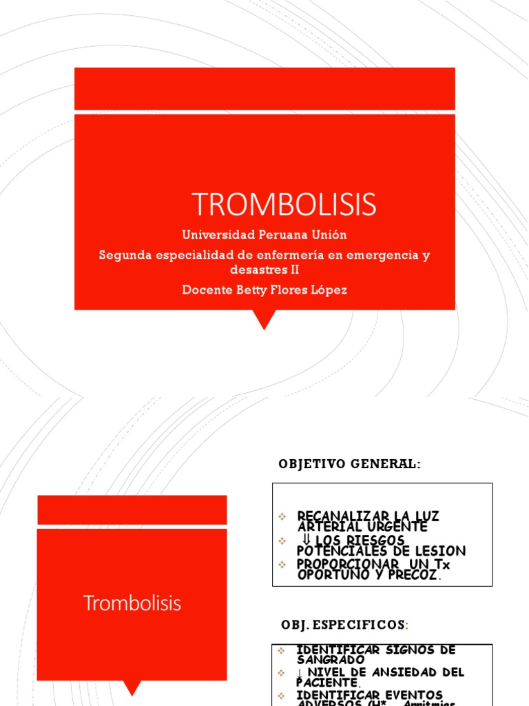 Protocolo de Trombolisis en ACV Isquémico | PDF | Carrera | Medicina ...