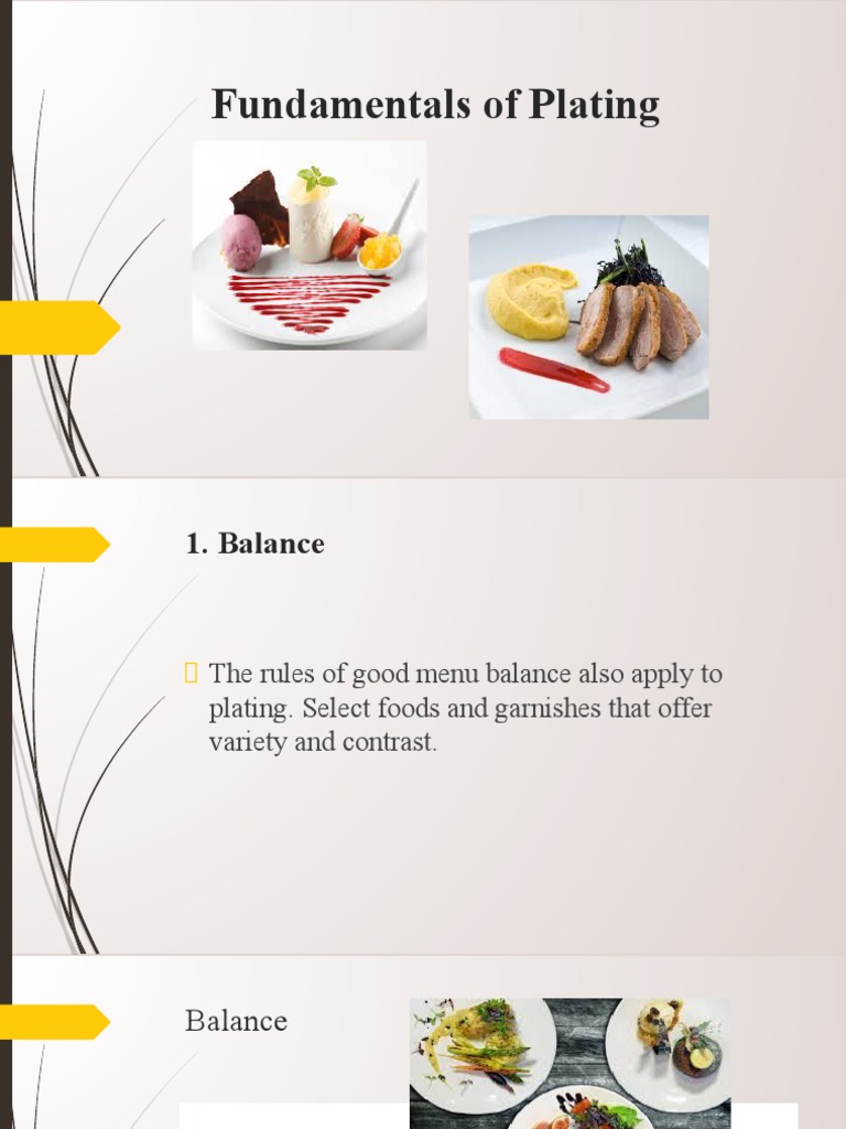 Fundamentals of Plating | Download Free PDF | Foods | Tableware