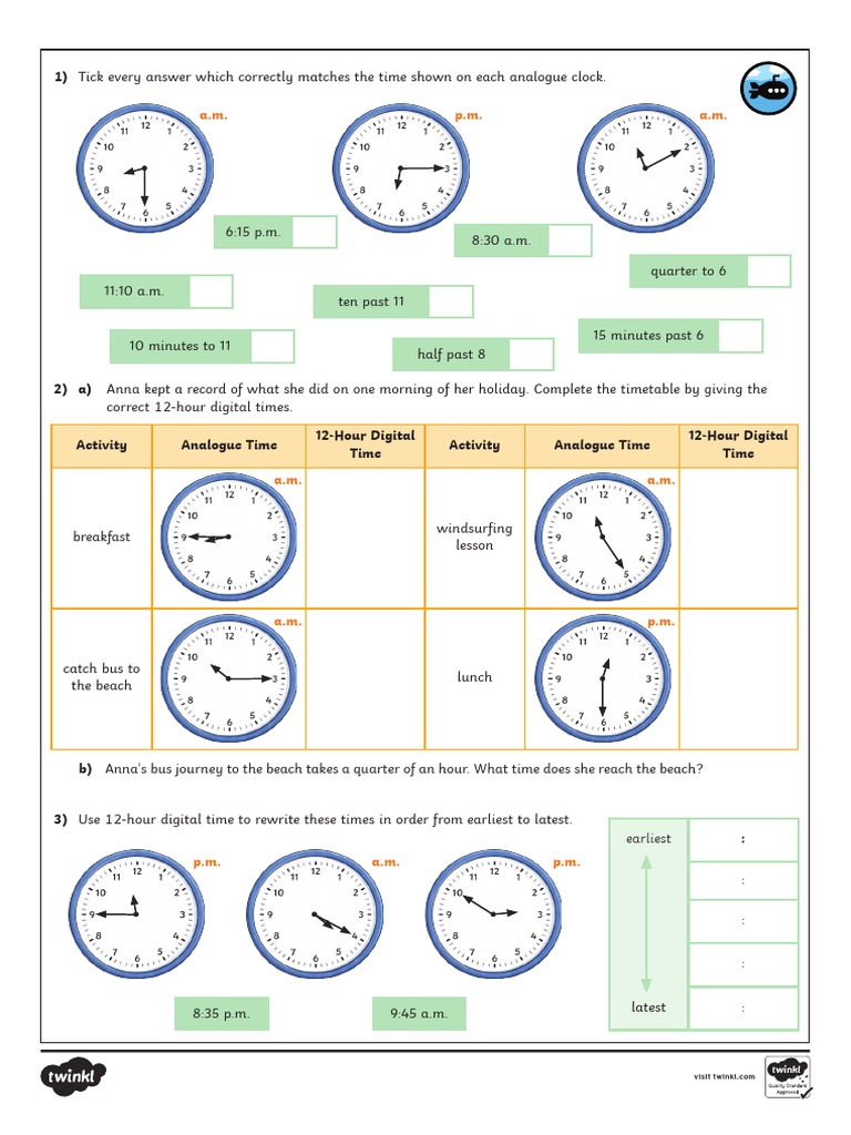 Understanding Analogue and Digital Time | PDF | Clock | Horology
