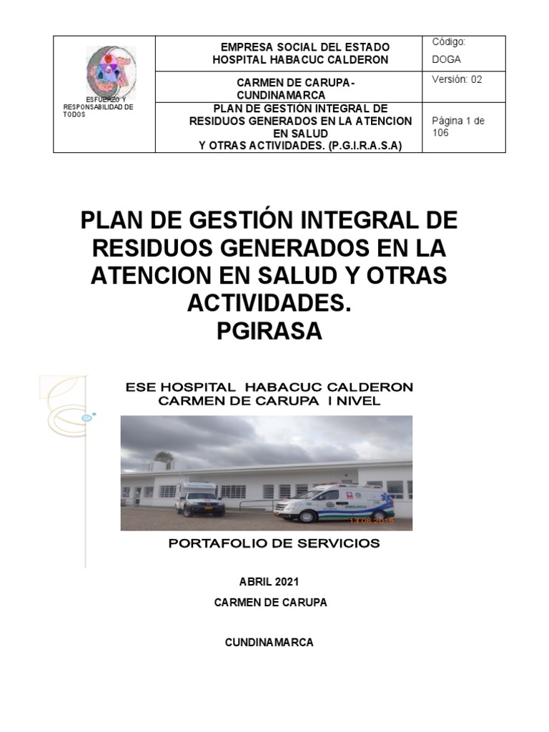 P-Girasa 2.021 | PDF | Residuos | Hospital