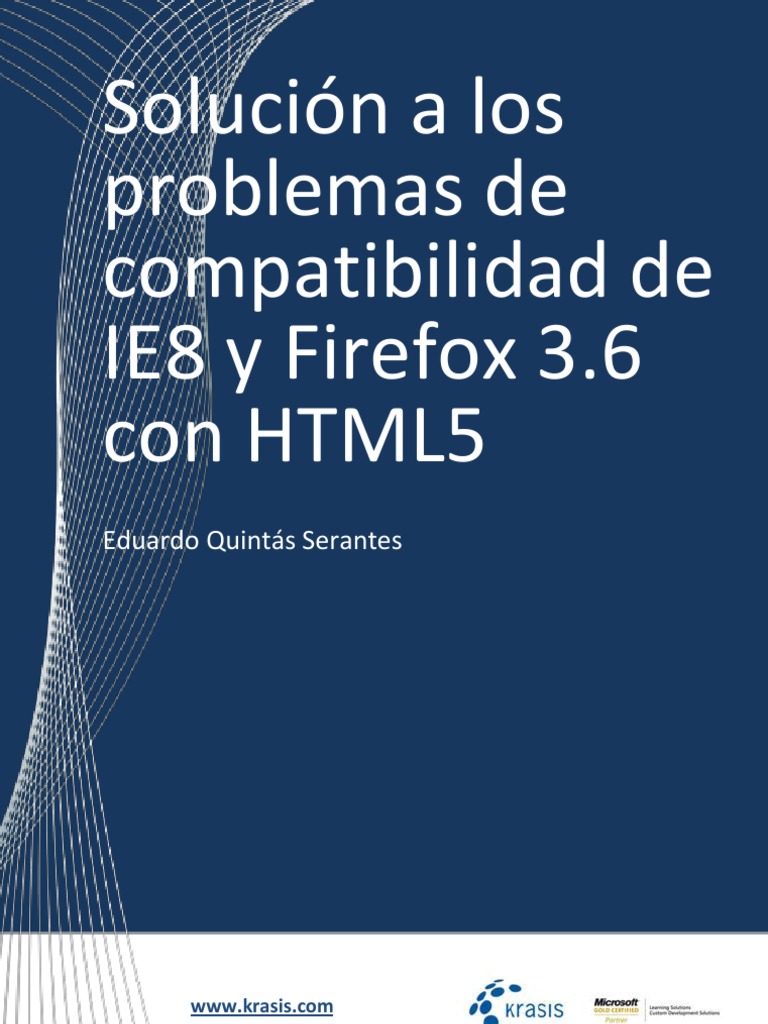 Compatibilidad HTML5 en IE8 y Firefox 3.6 | PDF | explorador de ...