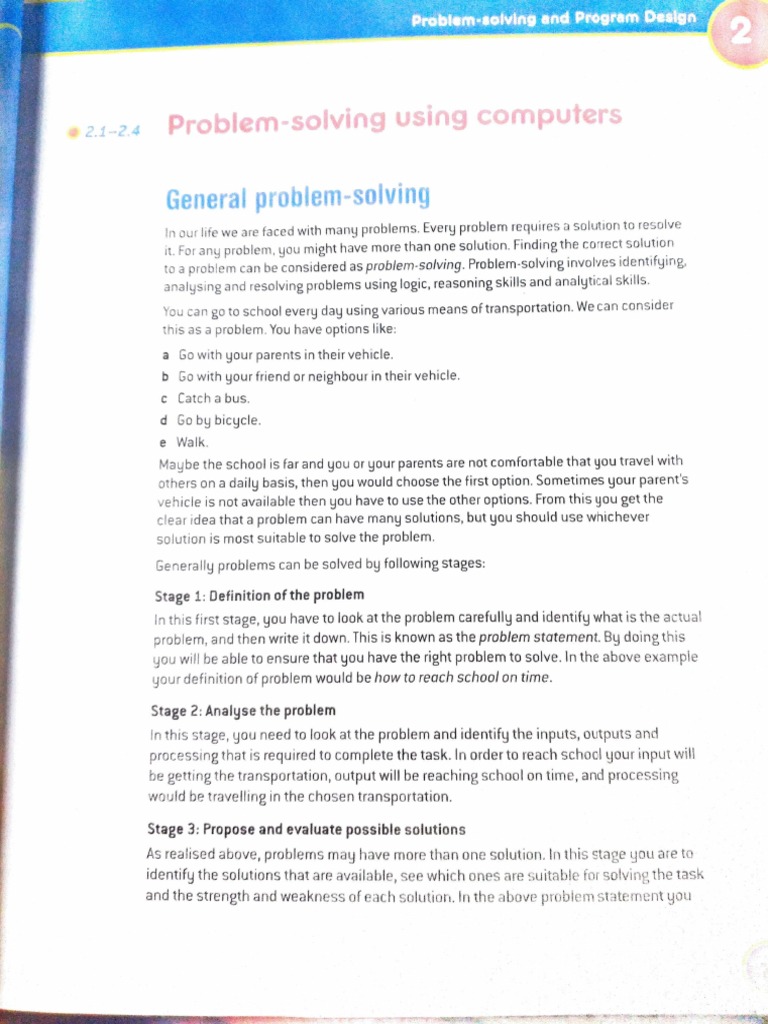 Problem Problem-Solving and and Program Design | PDF | Algorithms ...