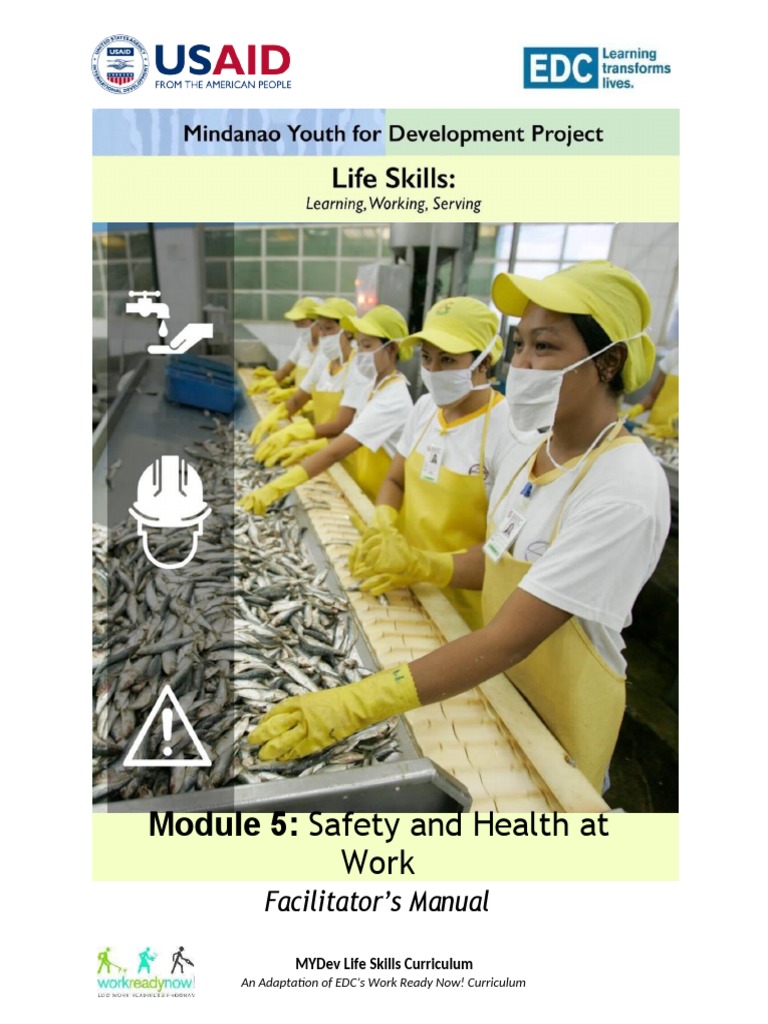 Module 5-Safety and Health at Work - MANUAL | PDF | Hand Washing | Hygiene