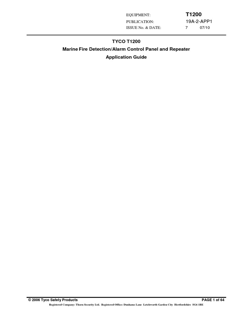 Tyco T1200 Application Guide OMT1200APP - 7 | PDF | Power Supply | Relay