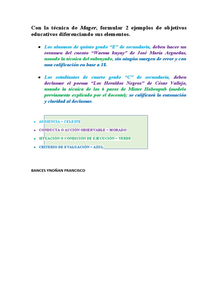 Técnica de Mager | PDF