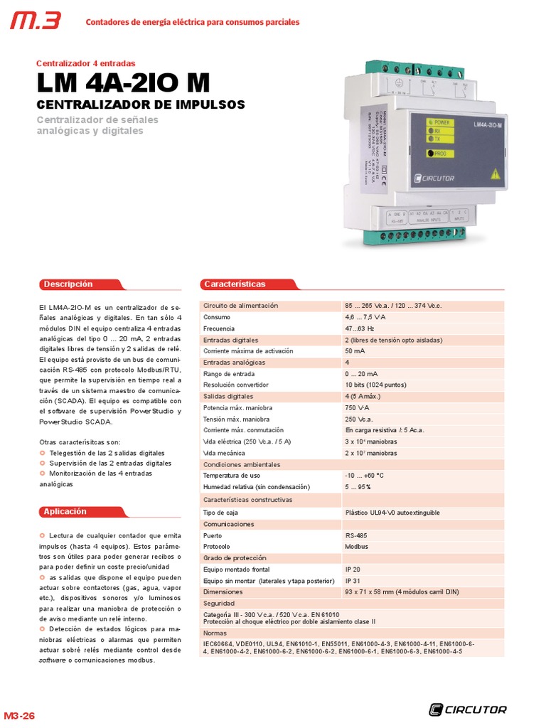 Centralizador de señales LM 4A-2IO-M | PDF | Relé | Scada