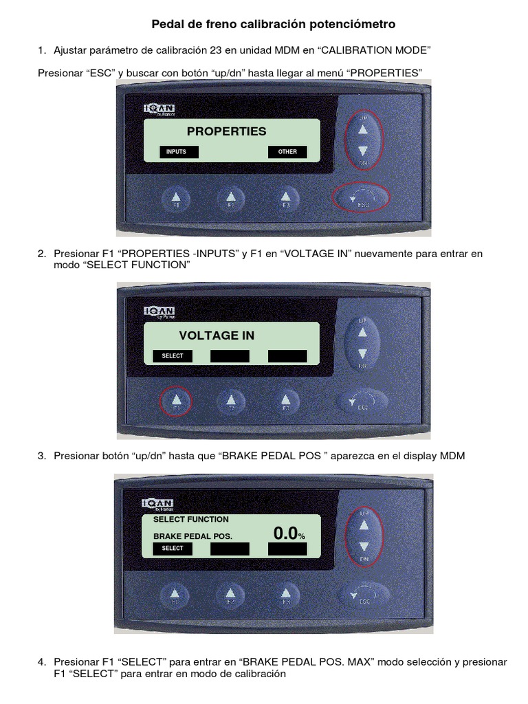 Brake Pedal Potentiometer Calibration | PDF