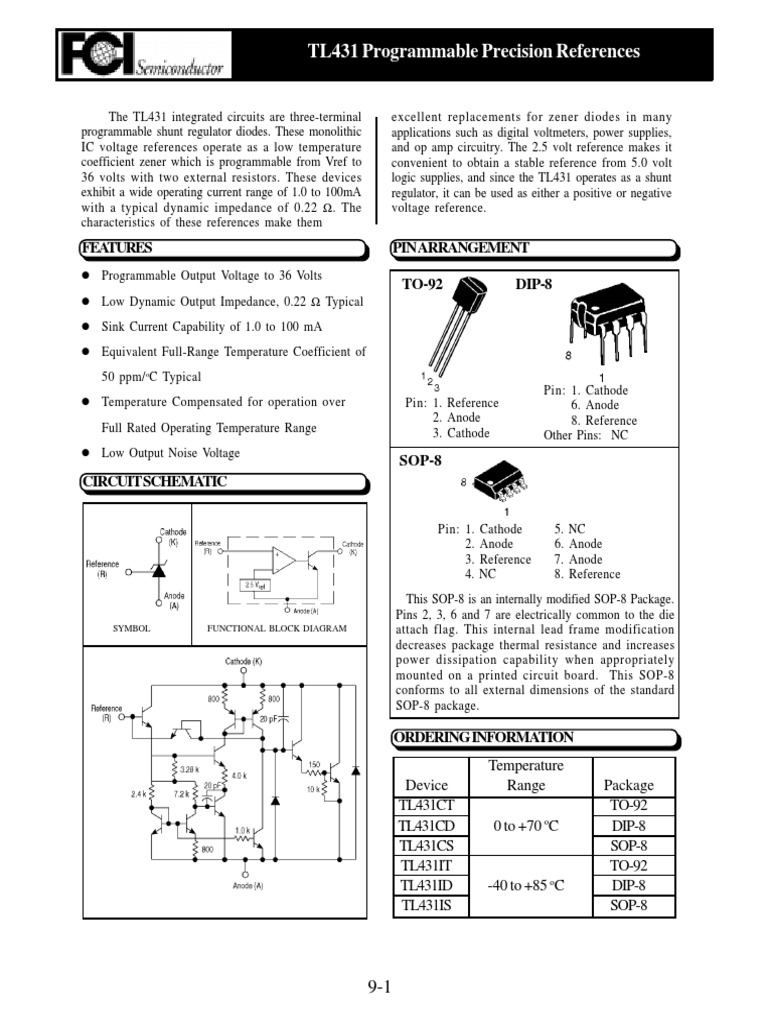 TL431 Precision Voltage Reference Guide | PDF | Electronic Circuits | Electrical Circuits