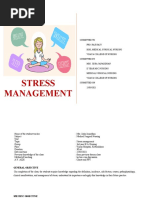 Stress Management Assignment | PDF | Stress (Biology) | Stress Management
