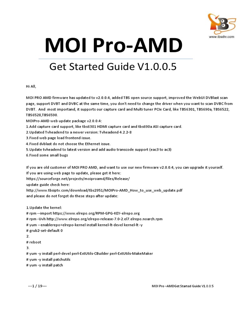 Moi Pro-Amd: Get Started Guide V1.0.0.5 | PDF | Ip Address | Software