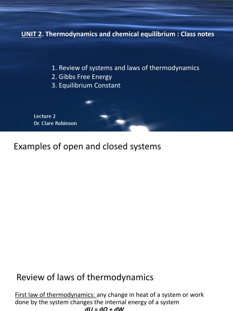 Thermodynamics and Chemical Equilibrium | PDF | Thermodynamics | Enthalpy