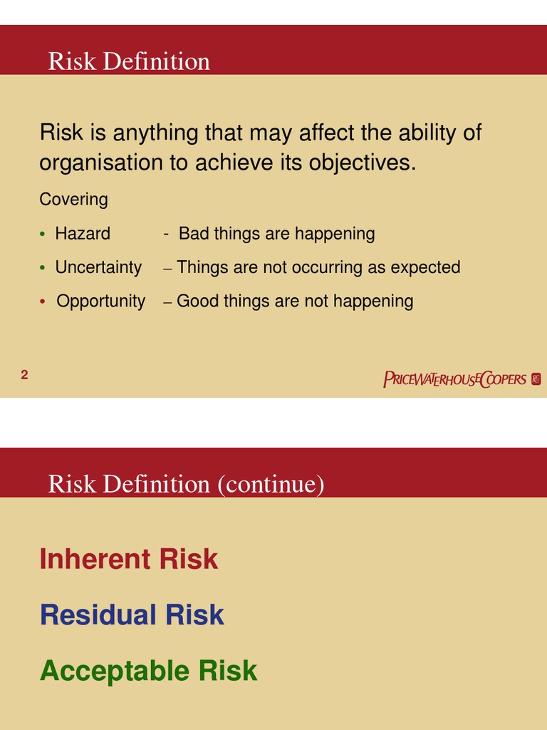 2 - PWC - IT Risk Management With Cobit | PDF | Information Security ...