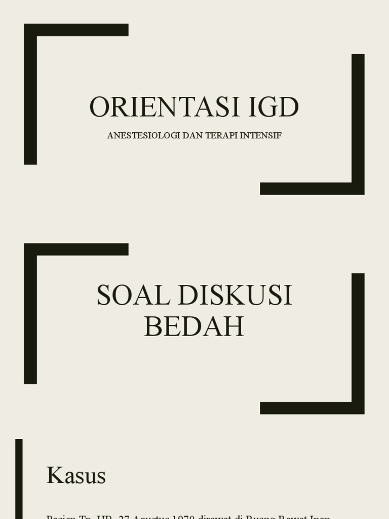 Orientasi IGD | PDF | Kesehatan Holistik