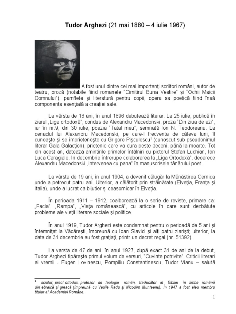 Tudor Arghezi | PDF