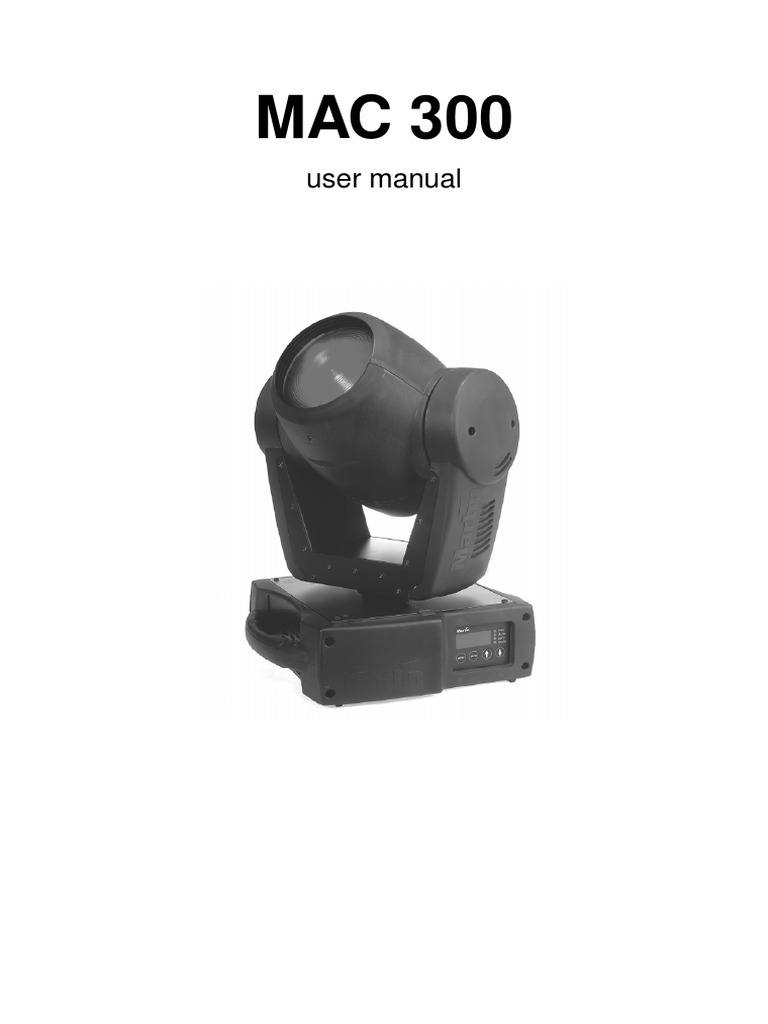 (1.manual) Mac300 Manual (Rev.C) | PDF | Electrical Connector | Mains ...