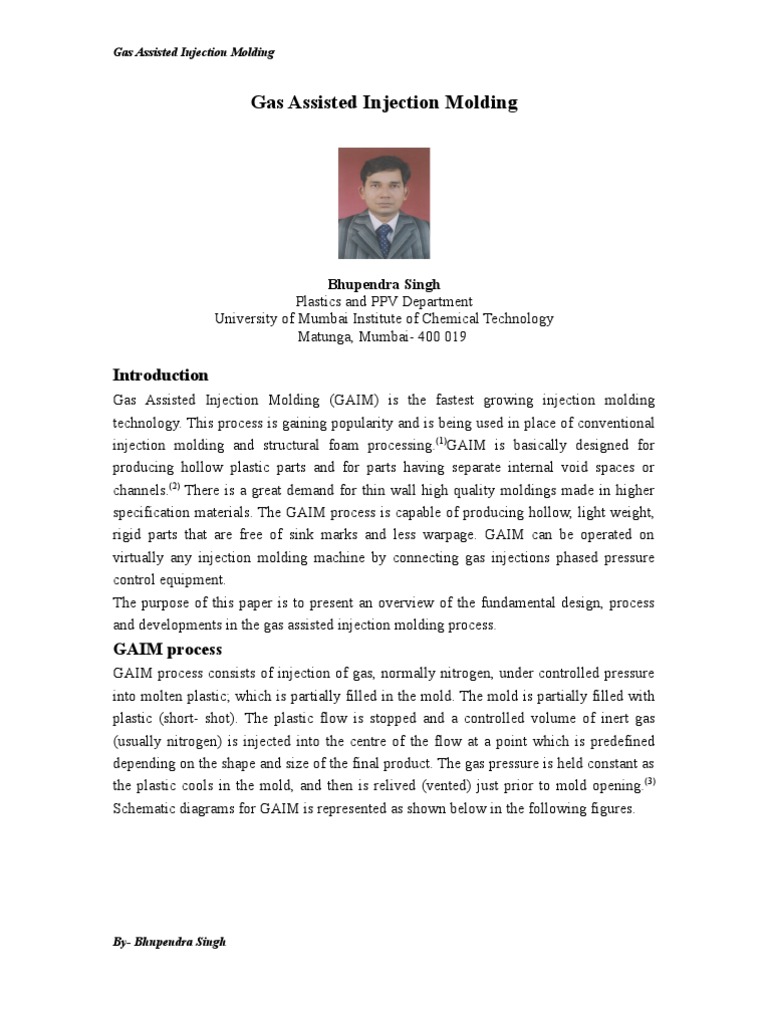 Overview of Gas Assisted Injection Molding | PDF | Casting ...