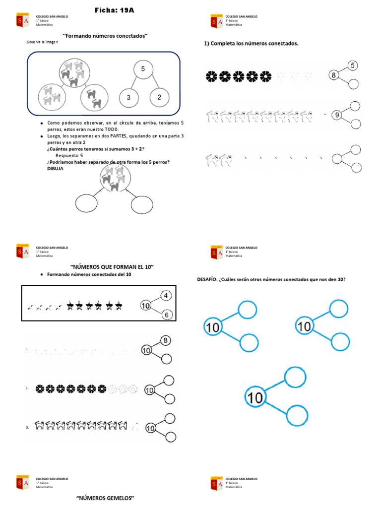 Ficha - Componer y Descomponer Números | PDF