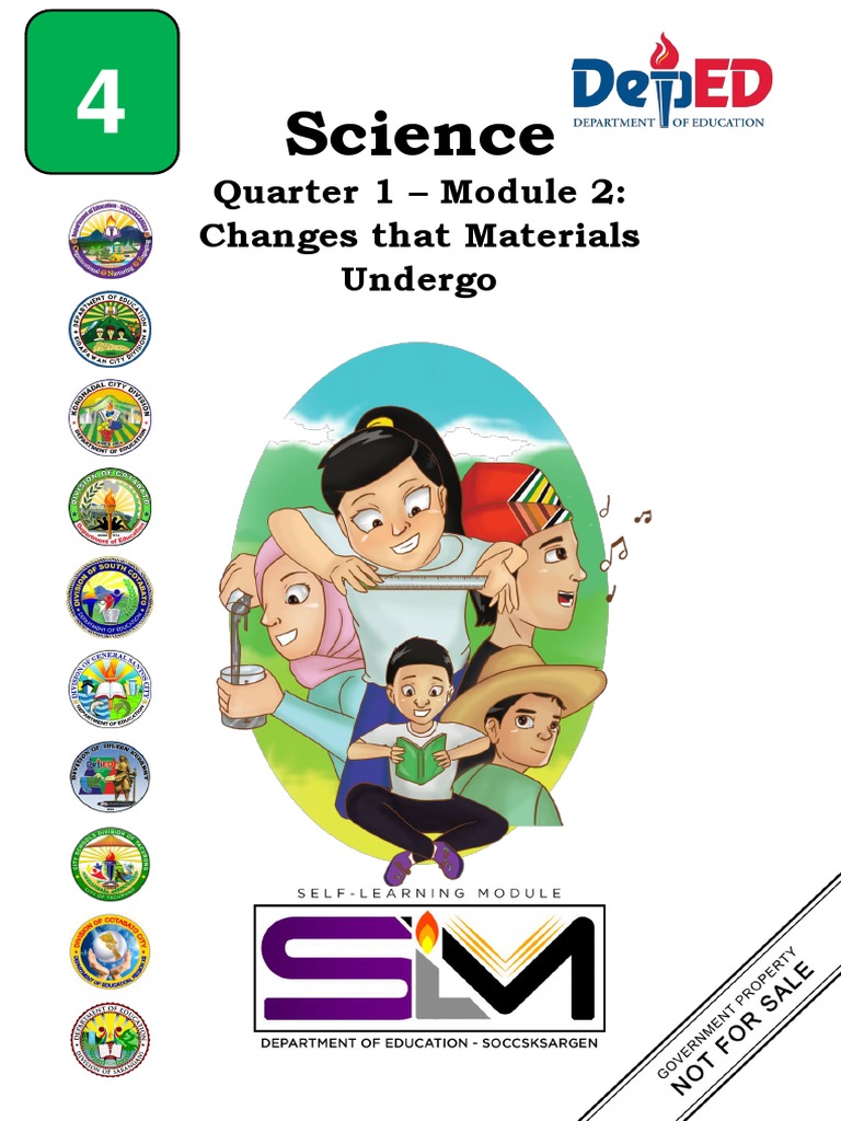 SCIENCE 4 Q1 Module 2 Changes That Materials Undergo | PDF | Solid ...