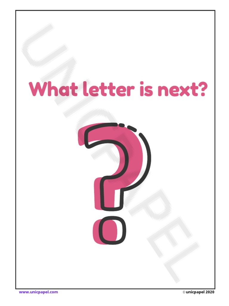 What Is The Next Letter | PDF