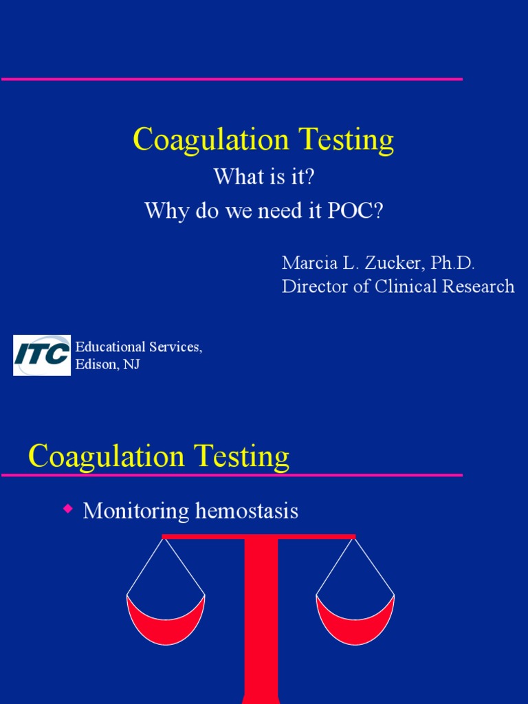 Coagulation Testing For POCC | PDF | Coagulation | Medicine