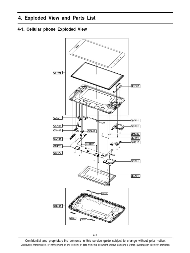 Cellular Phone Exploded View and Parts List: A Detailed Breakdown of ...